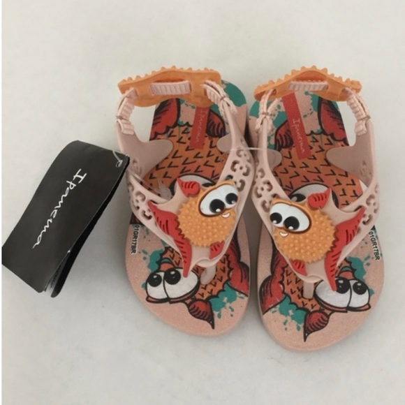Ipanema | Shoes | Ipanema New Pink And Orange Sandals With Cartoon ...